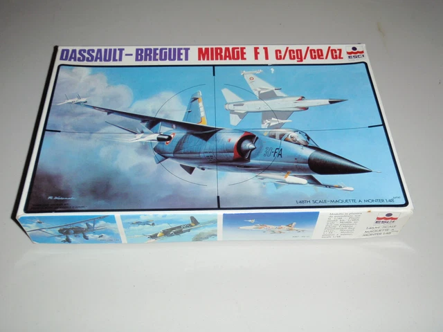 DASSAULT BREGUET MIRAGE F1 C/Cg/Ce/Cz Esci Model Complete $44.99 ...