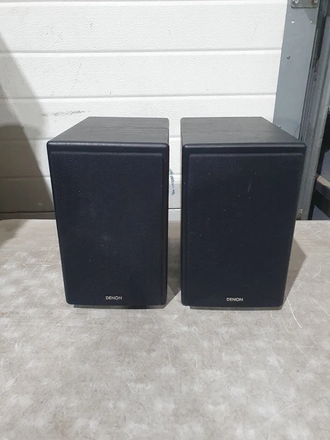 DENON SC-M37 BOOKSHELF Speakers 60W 6 Ohm 2-Way Stereo Black Compact ...