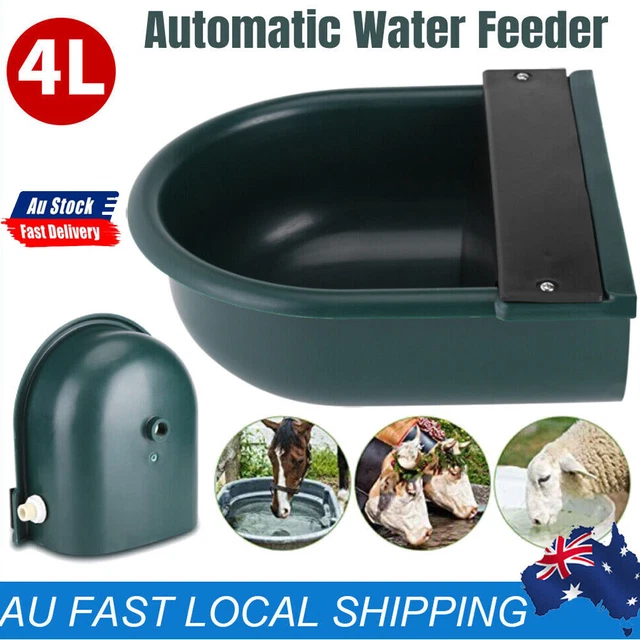 4L AUTOMATIC WATER Bowl Water Trough Drinking Livestock Horse Waterer ...