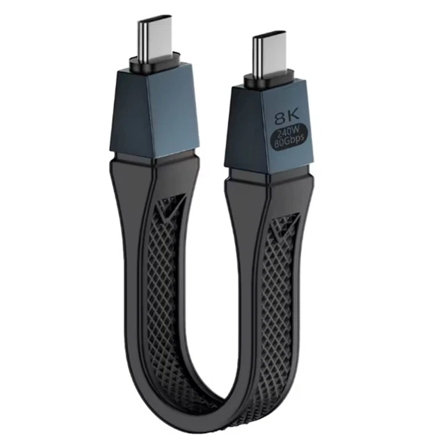 NOUVEAU CÂBLE USB 4 2.0 80 Gbit/S Gen4 USB C Vers EGPU 16K PD 240 W ...