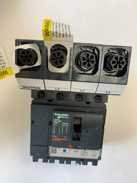 SCHNEIDER 160A MCCB Merlin Gerin Compact Nsx160F 4 Pole 112A-160A Mgp1604X £396.69 - PicClick UK