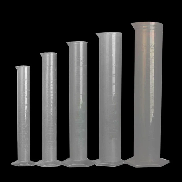 PLASTIC LIQUID GRADUATED Cylinder Translucent Straight-type for ...