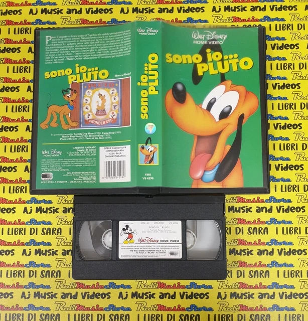 VHS FILM SONO IO PLUTO 1990 animazione WALT DISNEY VS 4298 (F272) EUR 4 ...