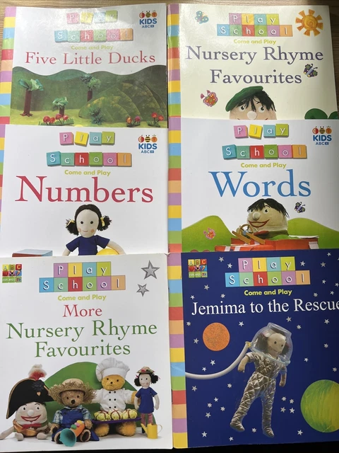 PLAY SCHOOL ABC Kids Books Lot X 8 PB Numbers Words Jemima Nursery ...