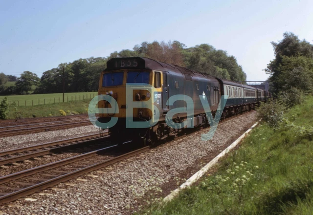 35MM RAILWAY SLIDE of Class 50 50037 @ Earley Copyright to Buyer £4.99 ...