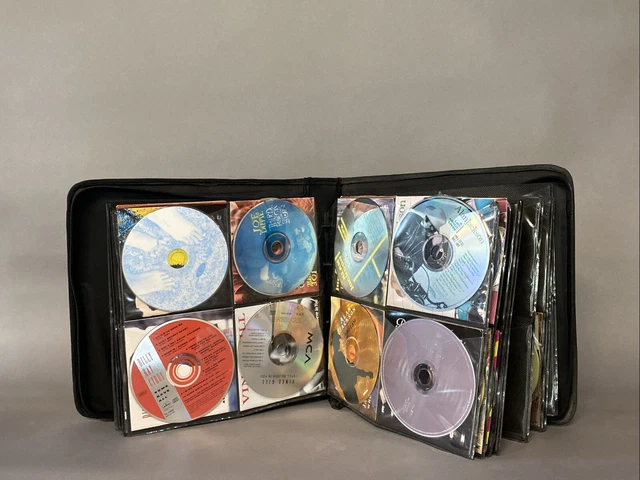 HUGE LOT MUSIC CD Binder Approx 45 discs George Straight, Nsync, Shia ...