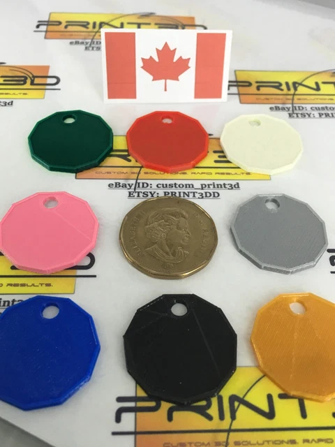 BULK LOT SHOPPING cart loonie! coin canada grocery token dollar ...