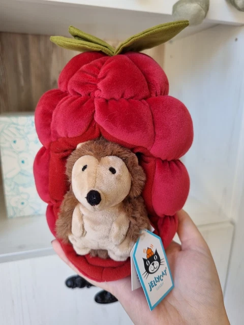 JELLYCAT BRAMBLING HEDGEHOG in Raspberry New With Tags! Cutest! Retired ...
