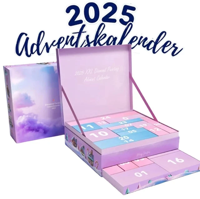 DIAMOND PAINTING ADVENT Calendar 2025 Christmas Countdown Kit 24 ...