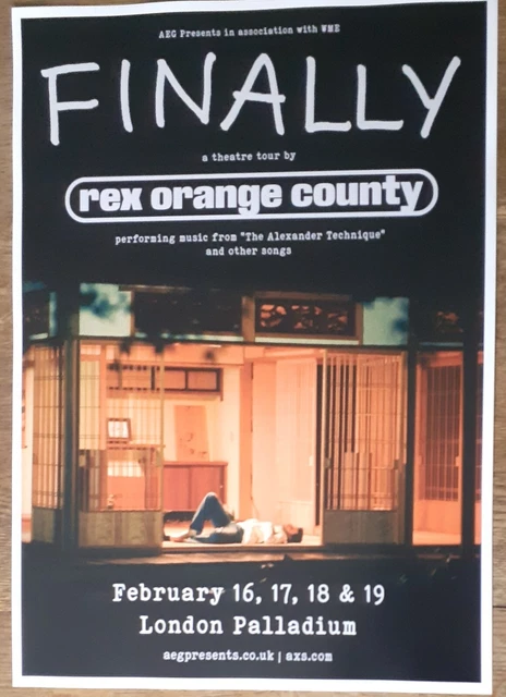 REX ORANGE COUNTY - live music show 2025 promotional tour concert gig ...