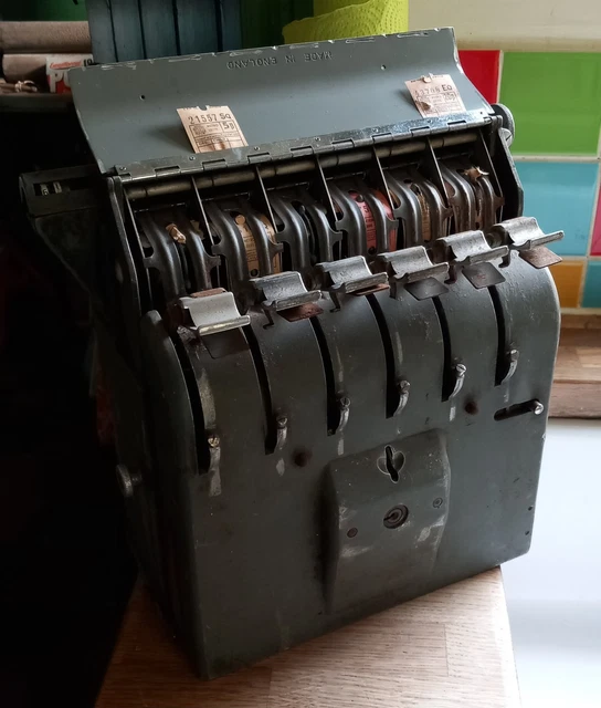 RARE 50S 60S Huge Solomatic Ticket Machine Ex Bus Tram Company Bell ...