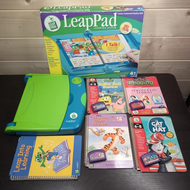 LEAPFROG LEAP PAD Writing Learning System x4 Cartridges & Books Bundle ...