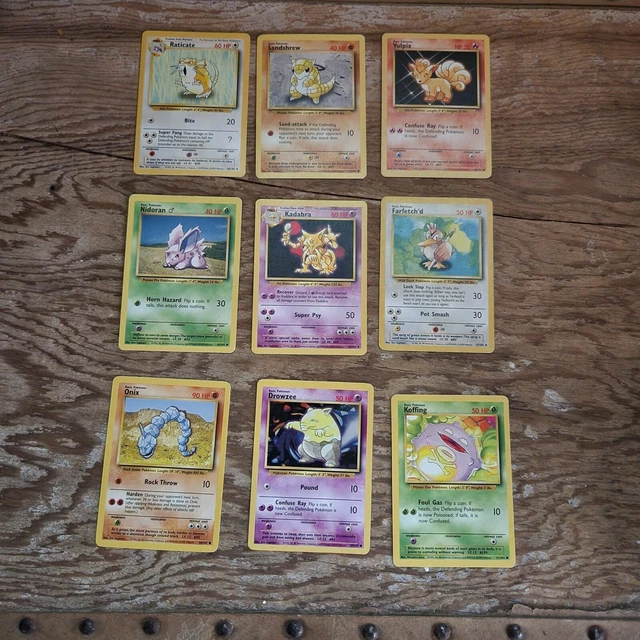 POKEMON TCG WOTC Vintage 9 Card Lot! LP-HP Condition! $8.23 - PicClick AU