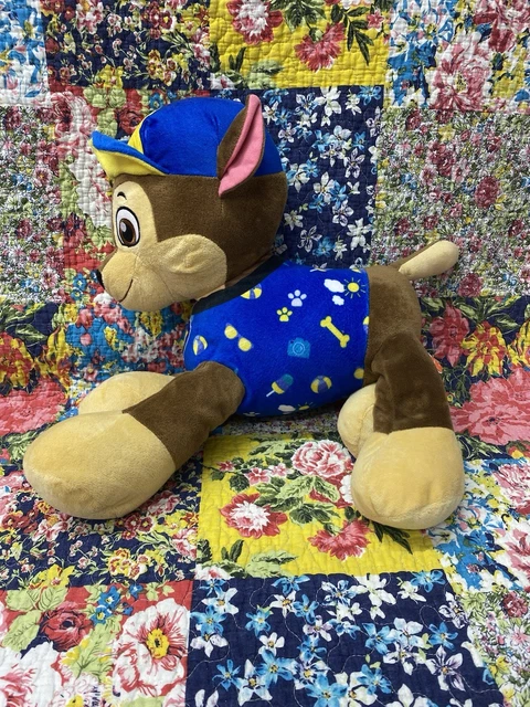 PAW PATROL CHASE Soft Toy Nickelodeon 16” Plush Dog Excellent Condition ...