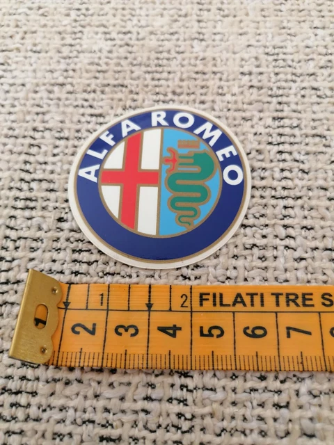 ALFA ROMEO AUTO CAR stereo adesivo vintage stickers anni 80 MOTOR ...