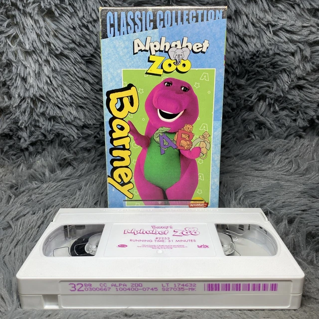 BARNEY - BARNEYS Alphabet Zoo VHS Tape 2000 Classic Collection Cartoon ...