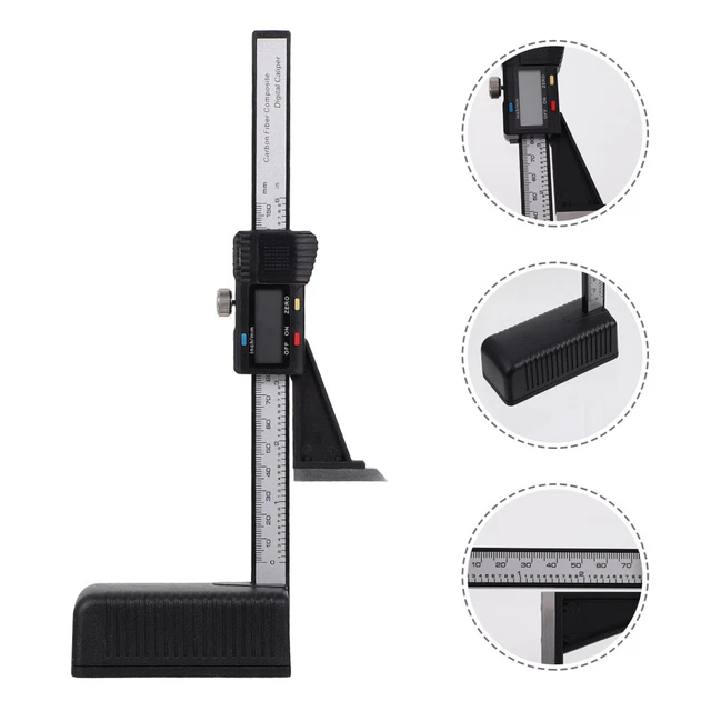 DIGITAL DISPLAY GAUGE Digital Vernier Height Gauge Woodworking Depth ...
