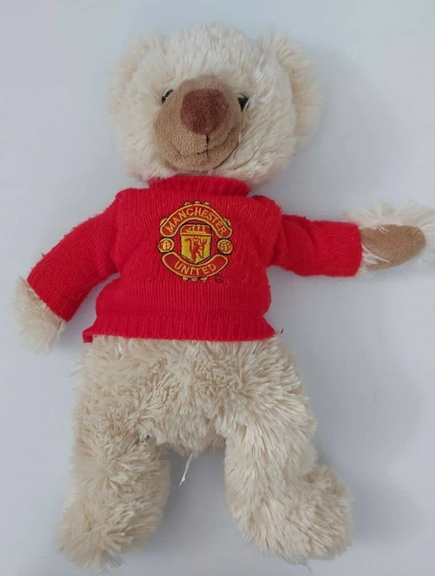 MANCHESTER UNITED FC Jumper Teddy Bear Official Premier League Red Devils 16" £20.34 - PicClick UK