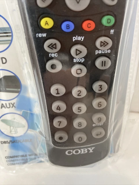 COBY 8 IN 1 Universal Remote Control (CRC-02) - NEW SEALED FREE ...