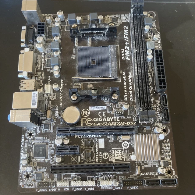 GIGABYTE MICRO ATX Motherboard Socket FM2 £10.00 - PicClick UK
