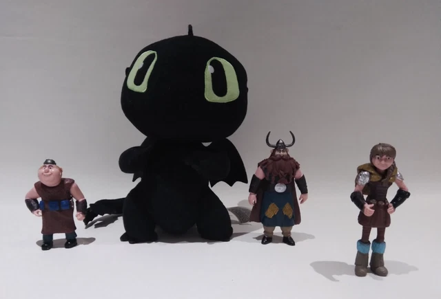 DREAMWORKS HOW TO Train Your Dragon Toothless Squeeze & Roar Sounds an ...