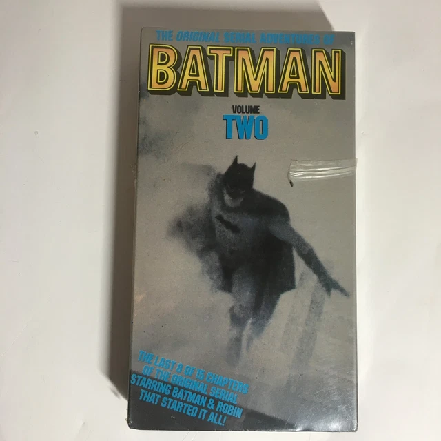 BATMAN VHS VOLUME 2 Two Movie The Original Serial Adventures Video Tape ...