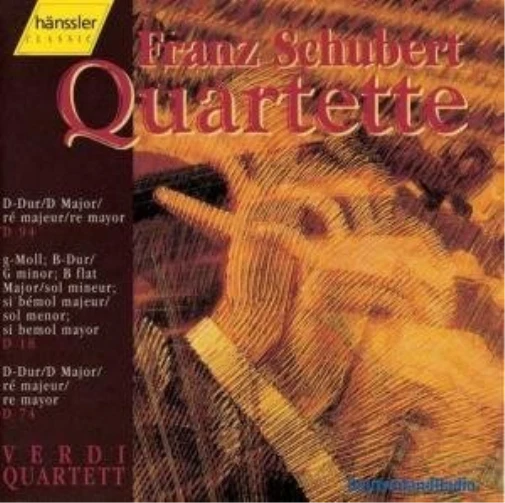 SCHUBERT FRANZ - Verdi Quart String Quartets D94, D18 and D74 (Verdi ...