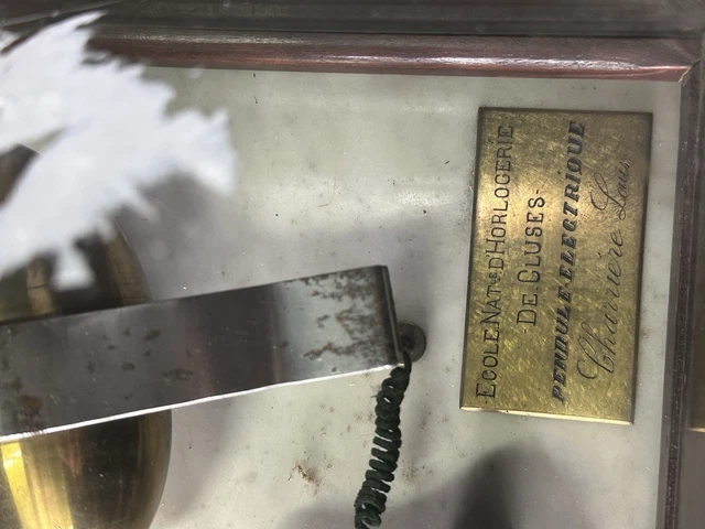 PENDULE ÉLECTRIQUE DE L’école De Cluse Ato Clock Bulle Electromagnetic ...