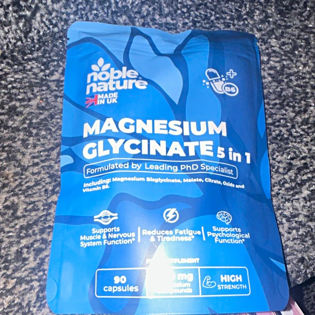 Noble Nature Magnesium Glycinate 5 In 1 High Strength Vitamin B6