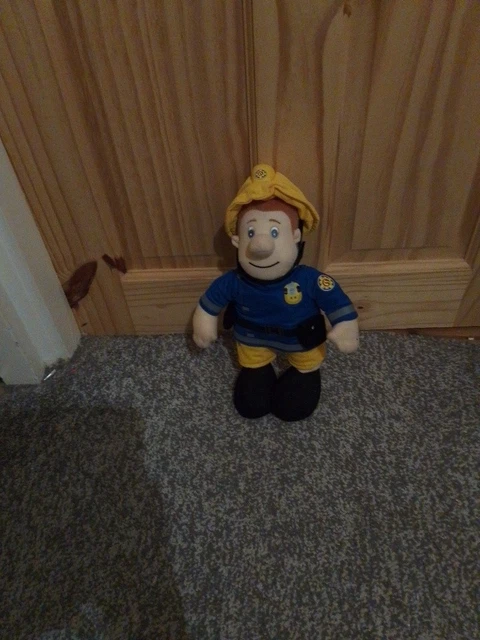 FIREMAN SAM TALKING Soft Plush Doll with Sounds & Songs 14” Needs New ...