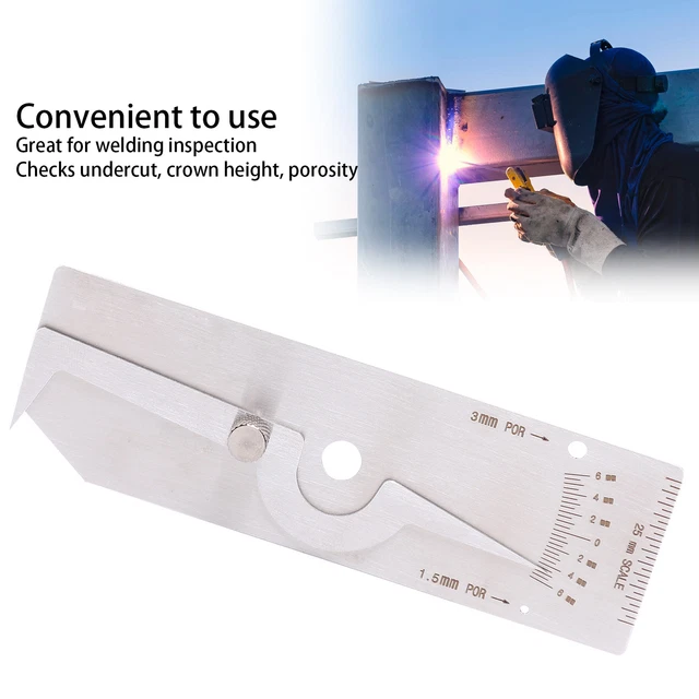 FILLET WELD SET Gage Gauge Welding Inspection Test Ulnar L Under Ruler ...