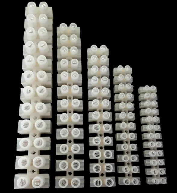 12 WAY CONNECTOR STRIP 3 Amp TO 60 Amp CHOC Block Terminal Connection ...