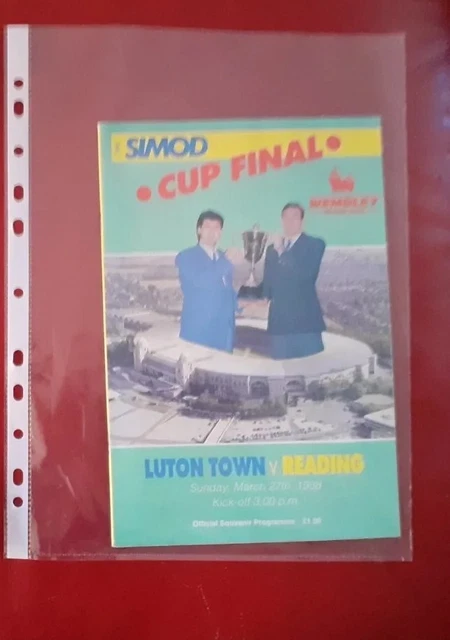 2 SIMOD CUP Final programmes. 1987 + 88 £2.99 - PicClick UK