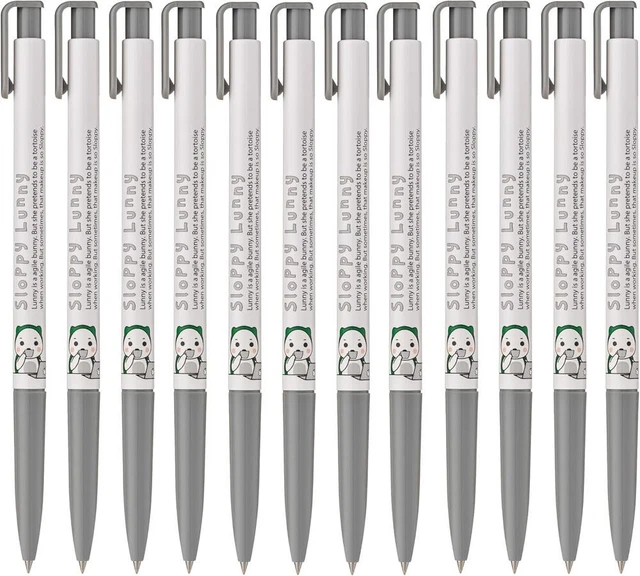 XENO SLOPPY LUNNY 0.5mm Slim Ball Point Pen Dozen Box 12 Pcs, Made in ...