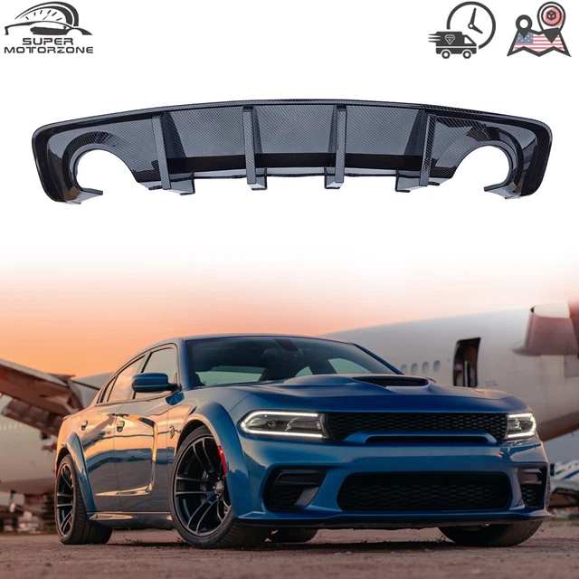 FOR 2020-2023 DODGE Charger Widebody Rear Diffuser Bumper Lip Carbon ...