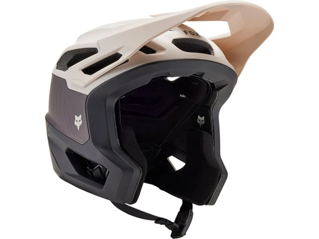 FOX DROPFRAME PRO New Runn Pure Cream-Brown MTB Enduro Freeride Helmet ...