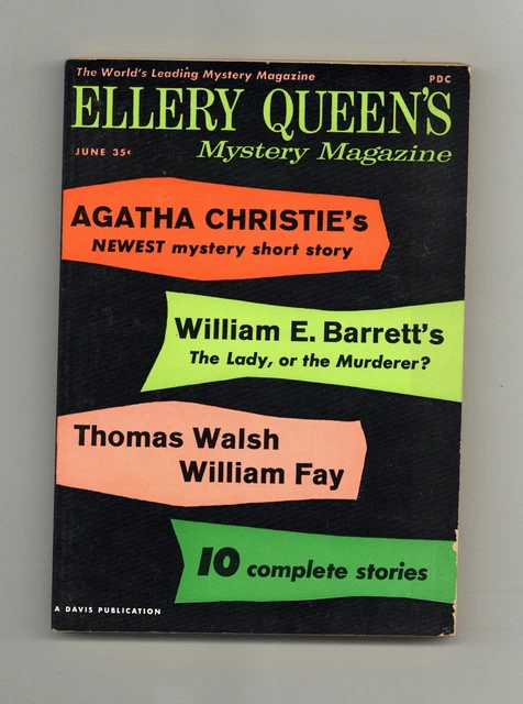 ELLERY QUEEN'S MYSTERY Magazine Vol. 33 #6 VF+ 8,5 1959 EUR 29,46 ...