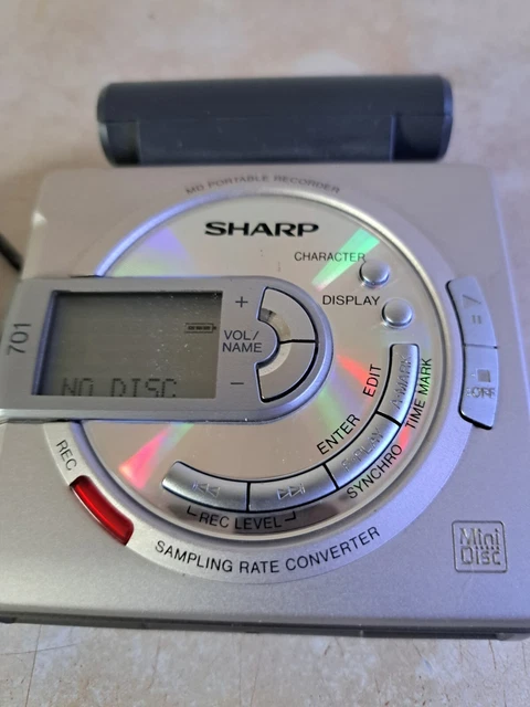 SHARP MINI DISK Portable Recorder/Player. Vintage/Retro. Rare ...