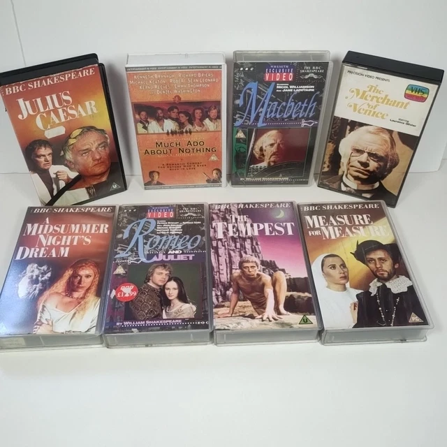 SHAKESPEARE VHS BUNDLE - BBC & others - Please See Photos £1.99 ...