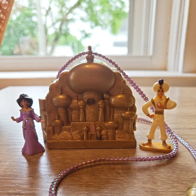 MATTEL DISNEY ALADDIN Once Upon A Time Locket Necklace Mini Tiny ...