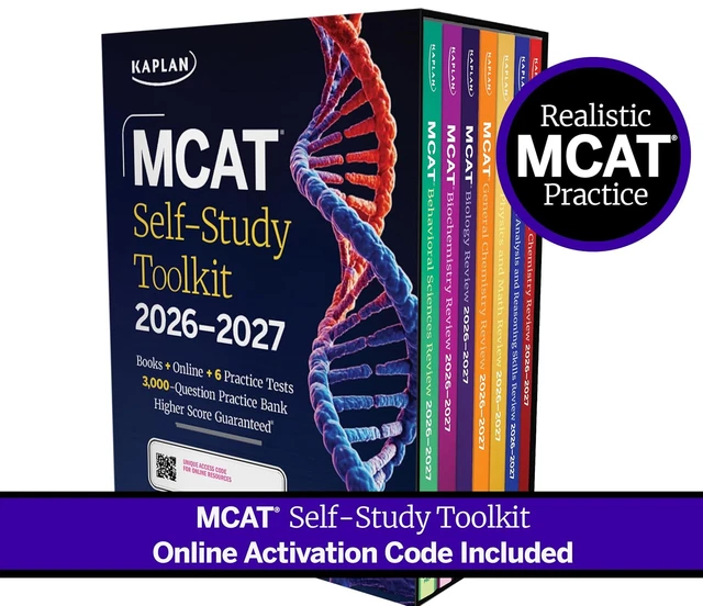 MCAT SELF-STUDY TOOLKIT 2026-2027: Includes MCAT Complete 7 Book Set, 6 Full Len $1,084.29 ...