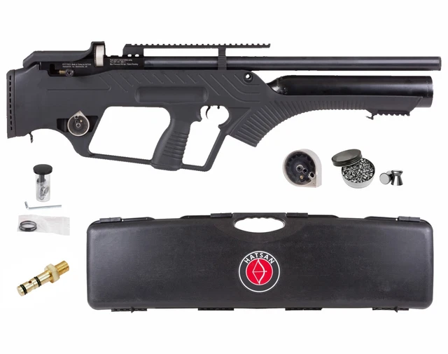 HATSAN BULLMASTER SEMI-AUTO .22 Cal PCP Air Rifle and Pack of 250 ...