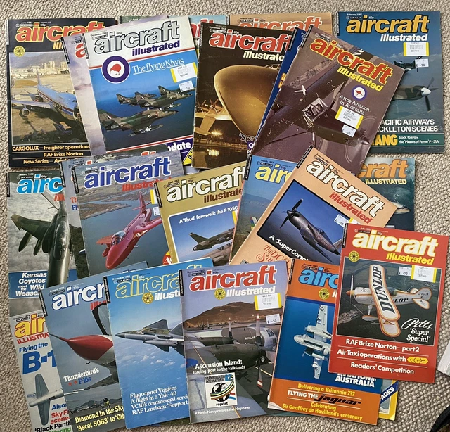 AIRCRAFT ILLUSTRATED MAGAZINES - 27 Issues from the late 1970s and ...