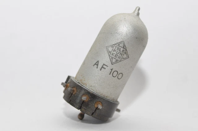 GENUINE TELEFUNKEN AF100 / AF 100 Wehrmacht-Röhre / Luftwaffe, MIL ...