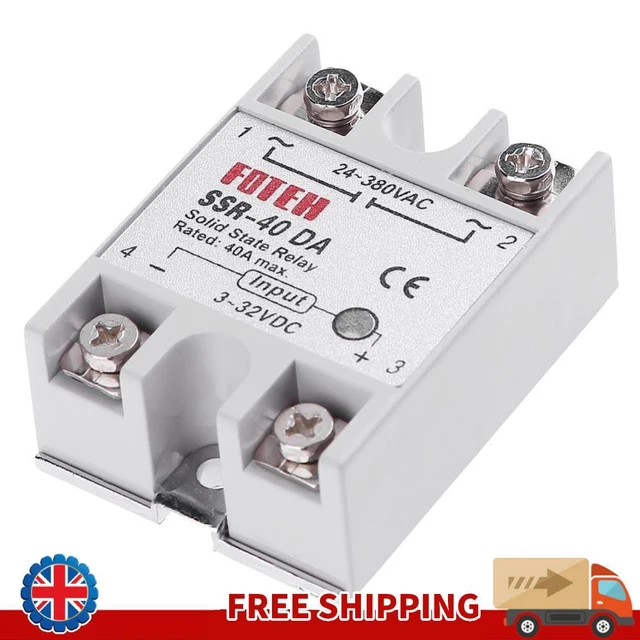 SINGLE PHASE RELAY Module Portable Semi-Conductor Relay for Temperature Control £6.95 - PicClick UK