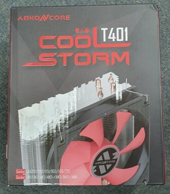 ABKONCORE COOLER HEATSINK 12cm Fan For Intel AMD Processor CoolStorm ...