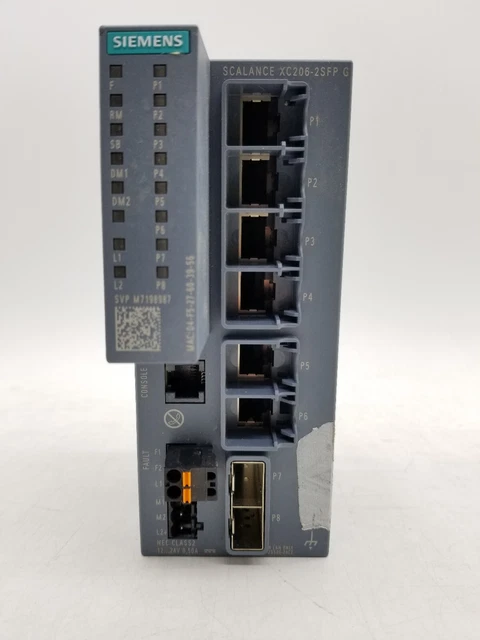 SIEMENS SCALANCE XC206-2SFP Ethernet Switch 6GK5206-2BS00-2AC2 Parts ...