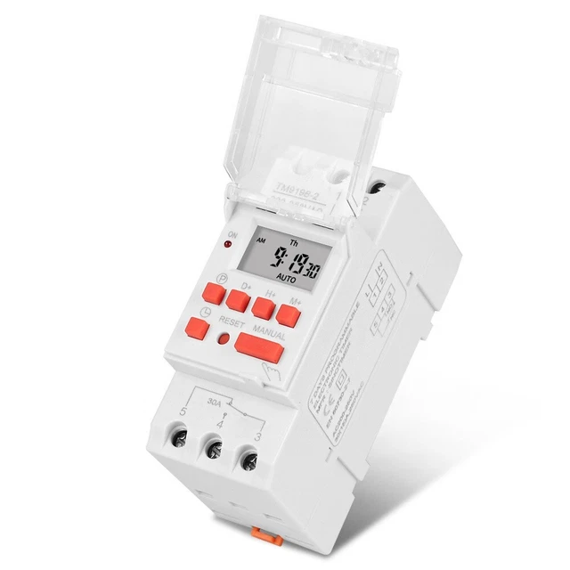 SINOTIMER HIGH LOAD 30A Digital Programmable Timer Switch with 7 Day ...
