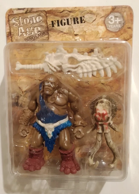 CHAP MEI STONE Age Dinosaurs - caveman Clawcracker figure with bone ...