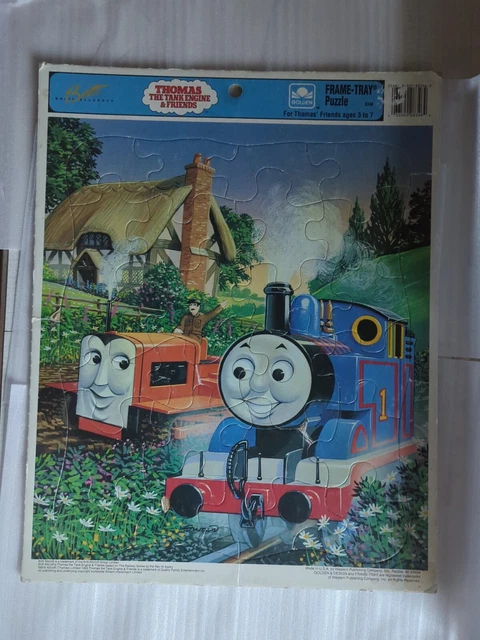 VINTAGE 1993 THOMAS The Tank Engine Golden Books Frame / Tray Puzzle ...